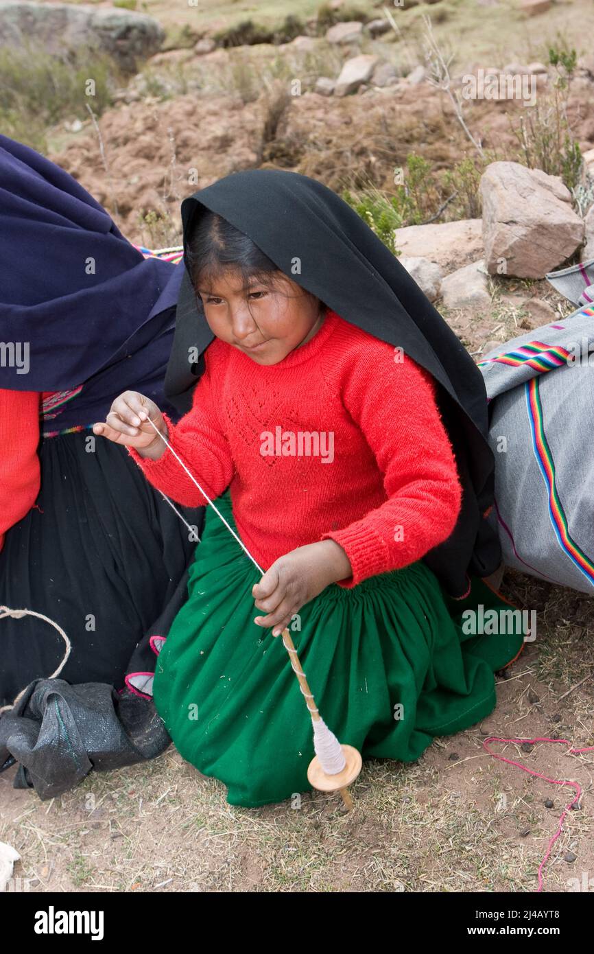 Taquile Island, Peru Stock Photo - Alamy
