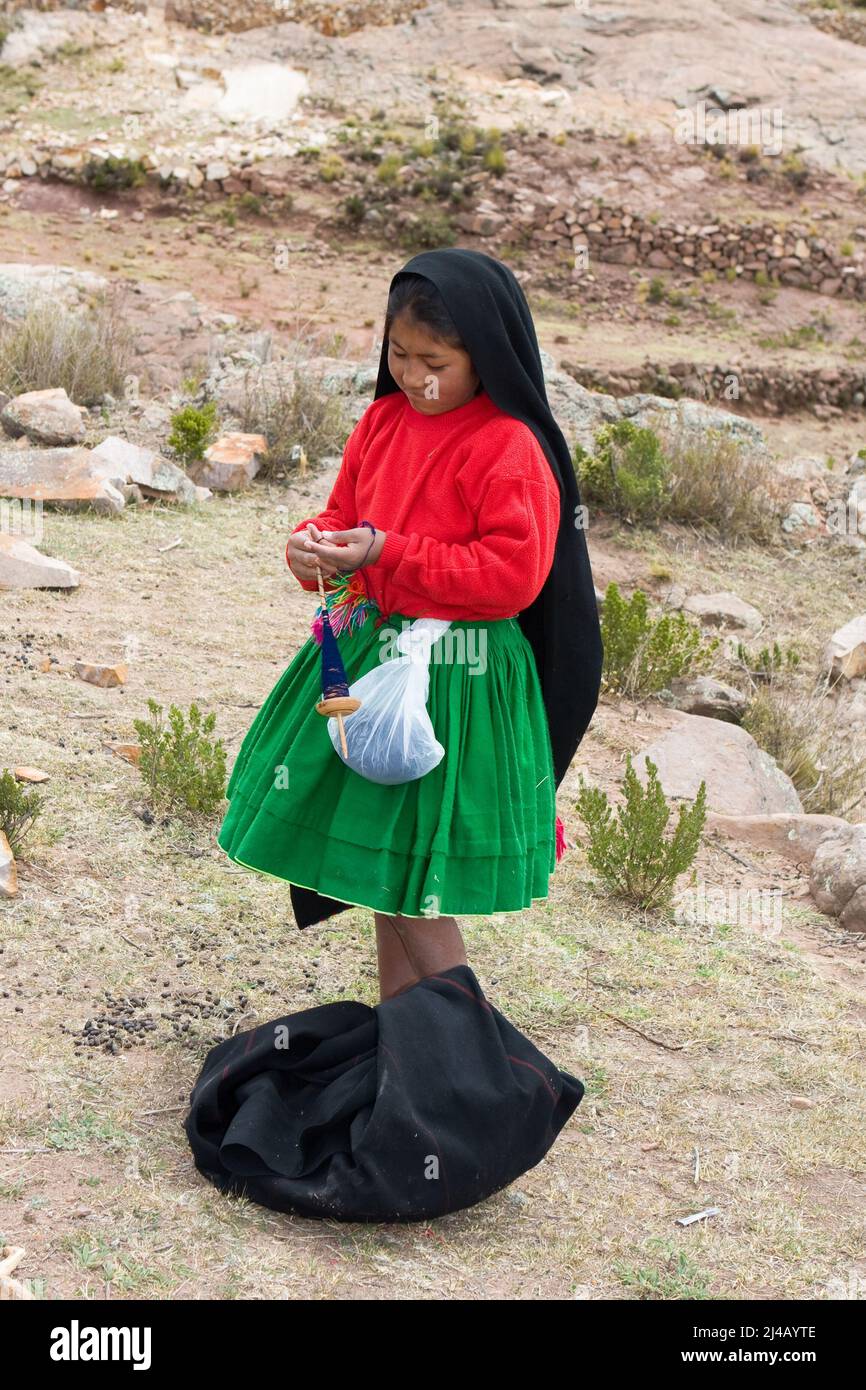 Taquile Island, Peru Stock Photo - Alamy