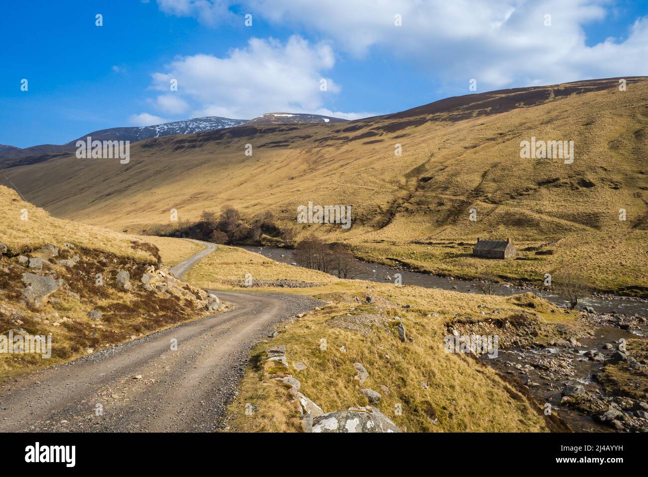 22.03.22 Glen Tilt, Perthshire, Scotland, UK. Glen Tilt is a glen in ...