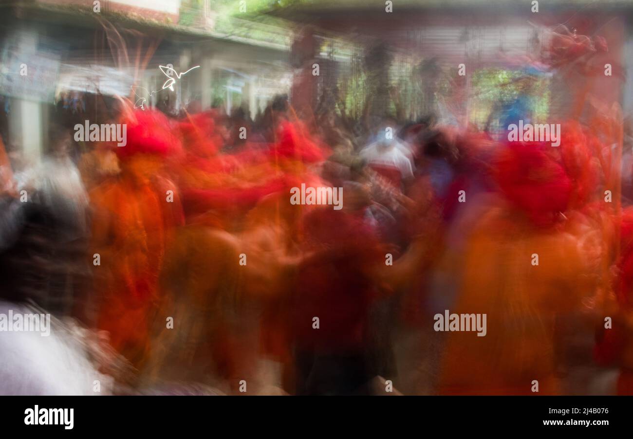 Lal Kach festival celebrated in Bangladesh. The Hindu community took ...