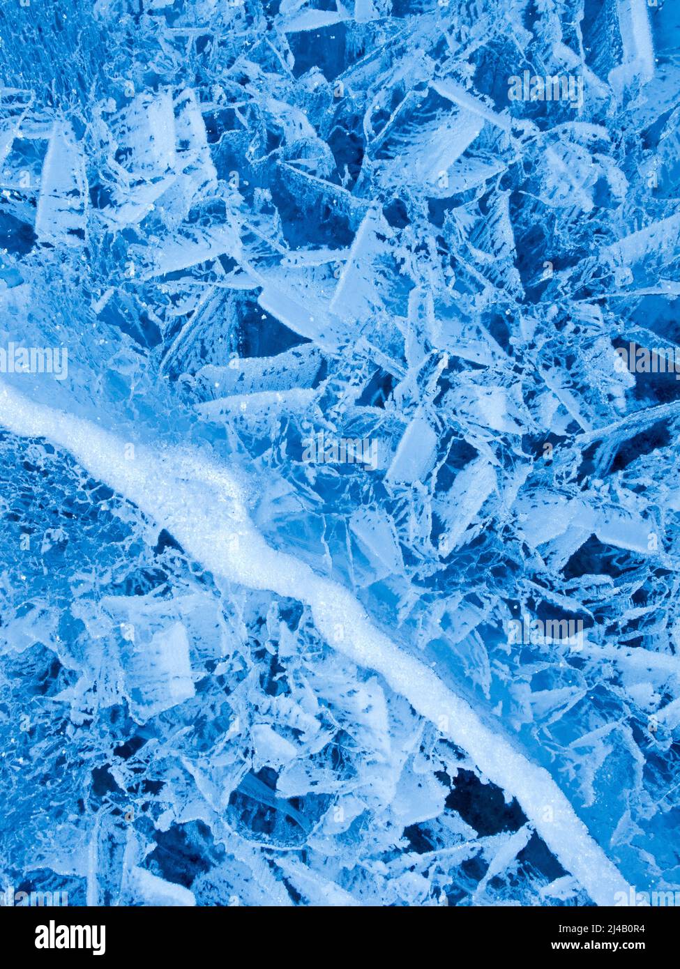 Ice and snow detail outdoors, background, texture Stock Photo - Alamy