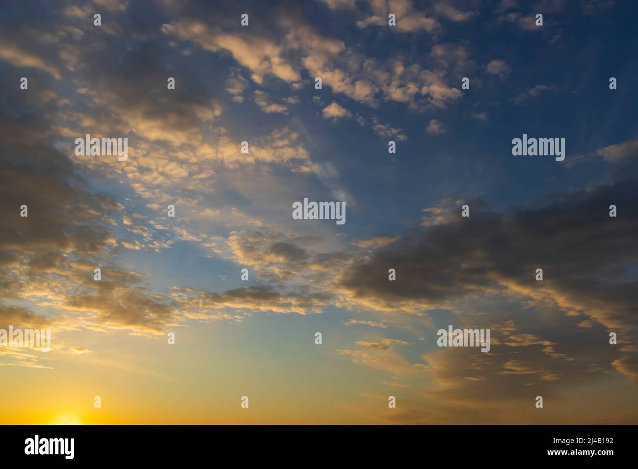 Beautiful sky with cloud before sunset Stock Photo - Alamy