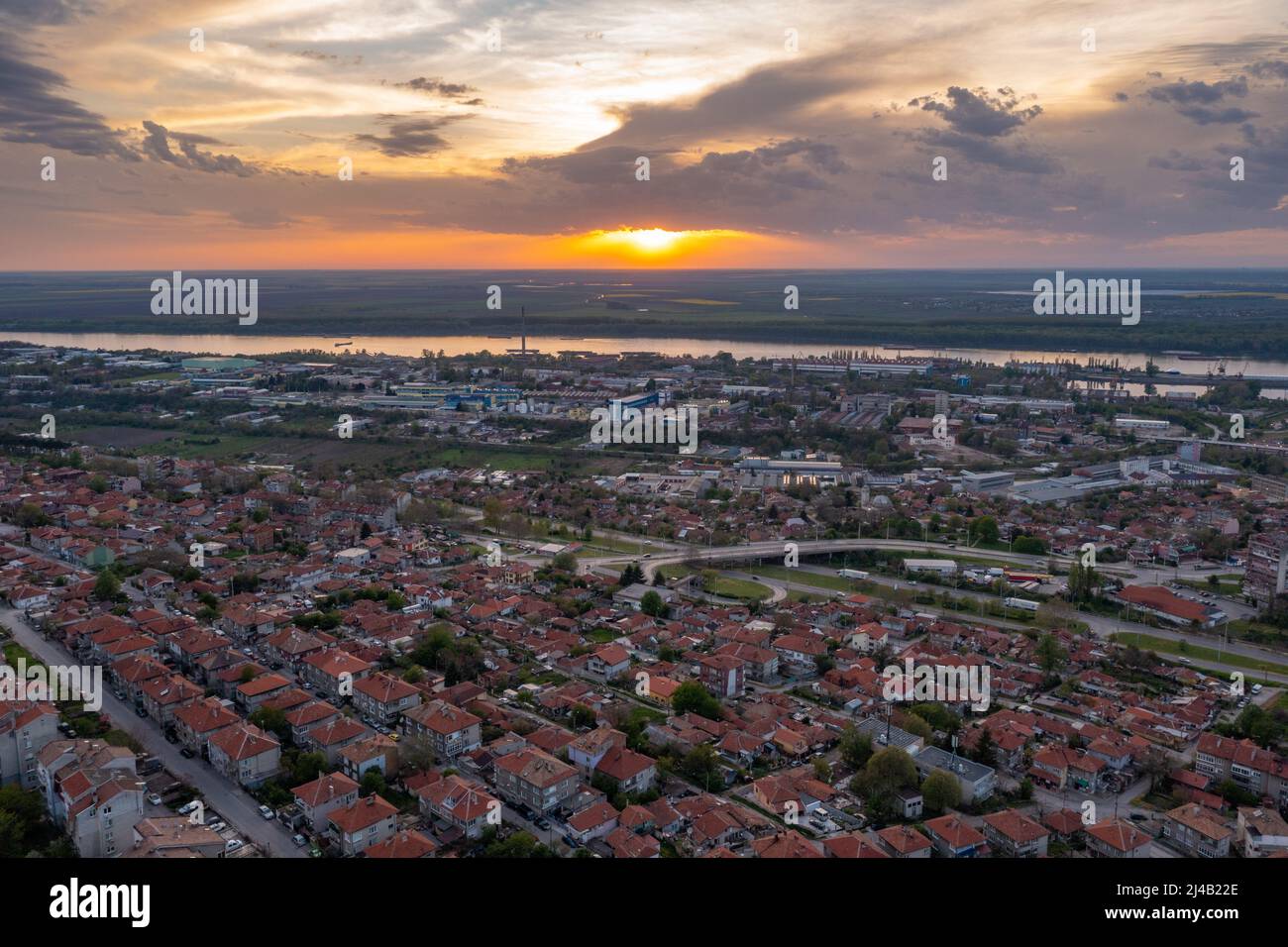 Aerial view of Rousse, Bulgaria Stock Photo - Alamy