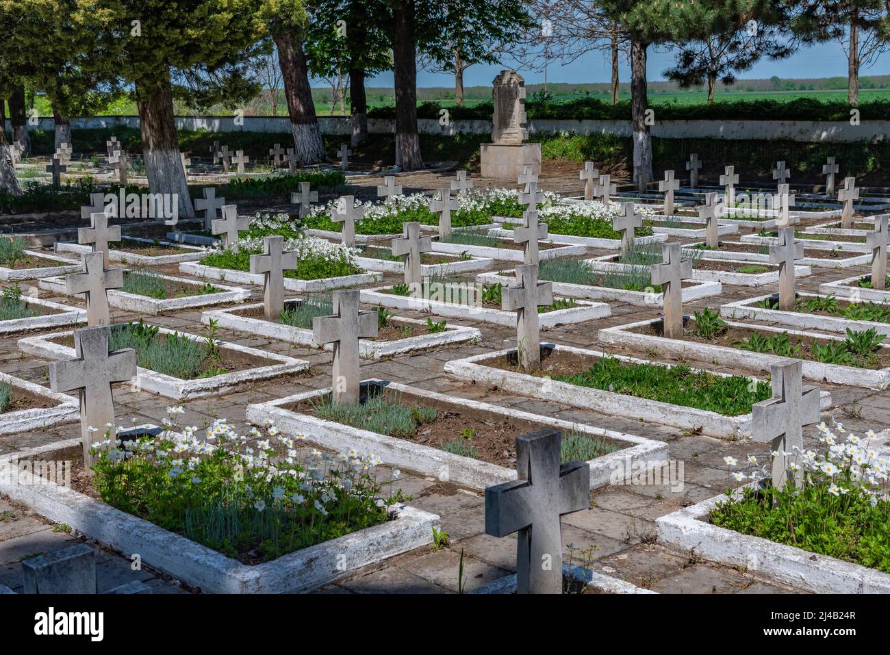 Tutrakan military cemetery in Bulgaria Stock Photo - Alamy