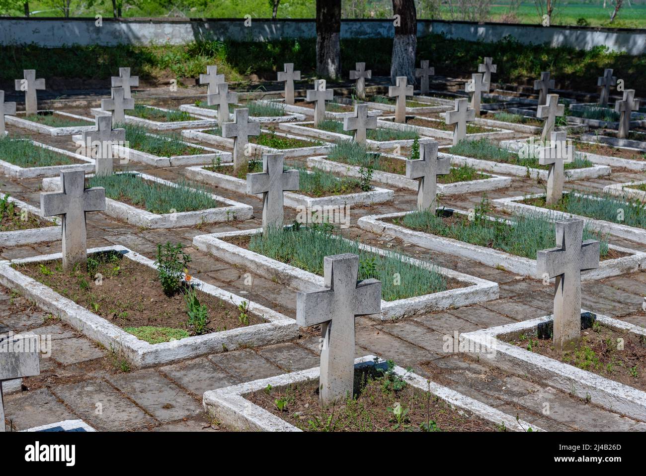 Tutrakan military cemetery in Bulgaria Stock Photo - Alamy