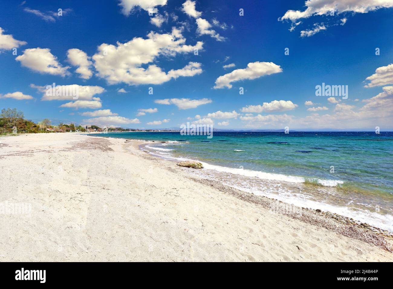 Beach in nea makri greek hi-res stock photography and images - Alamy