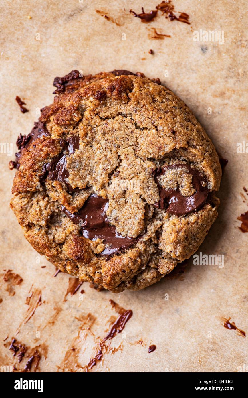 Homemade Chocolate Rye Cookies, with choc chips Stock Photo - Alamy