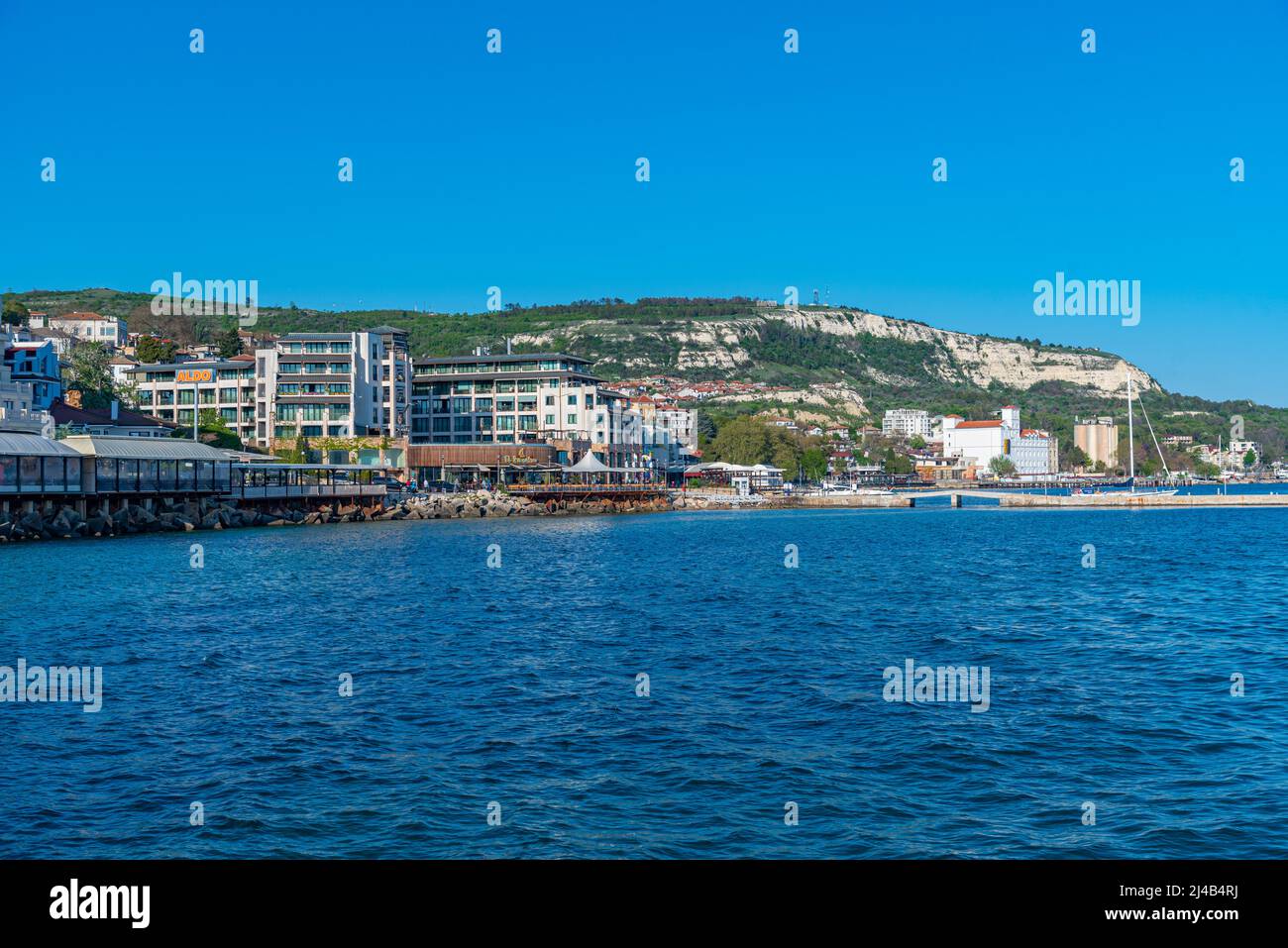 Seaside of coastal town Balchik in Bulgaria Stock Photo - Alamy