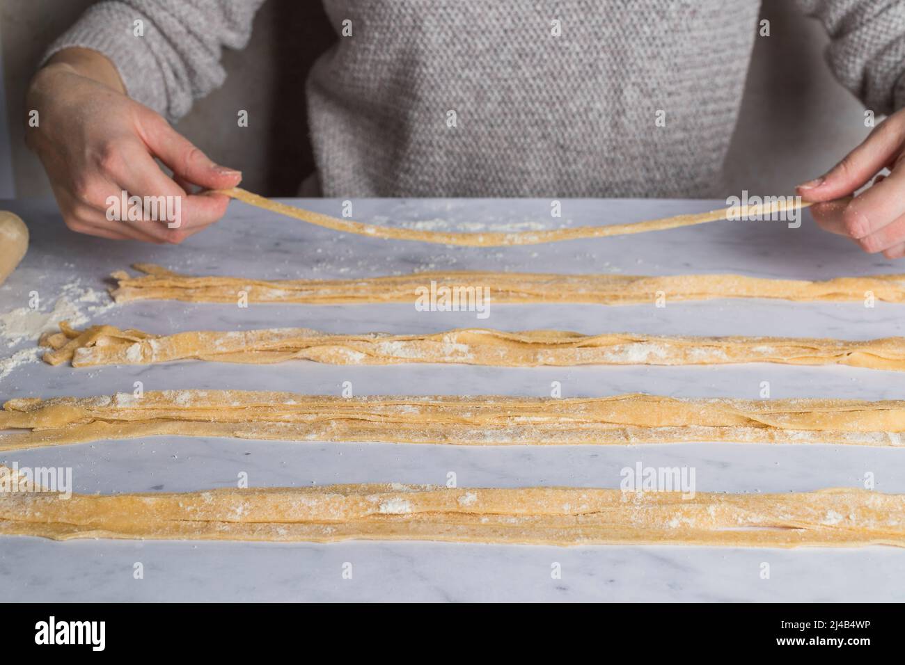 Pasta strips hi-res stock photography and images - Alamy