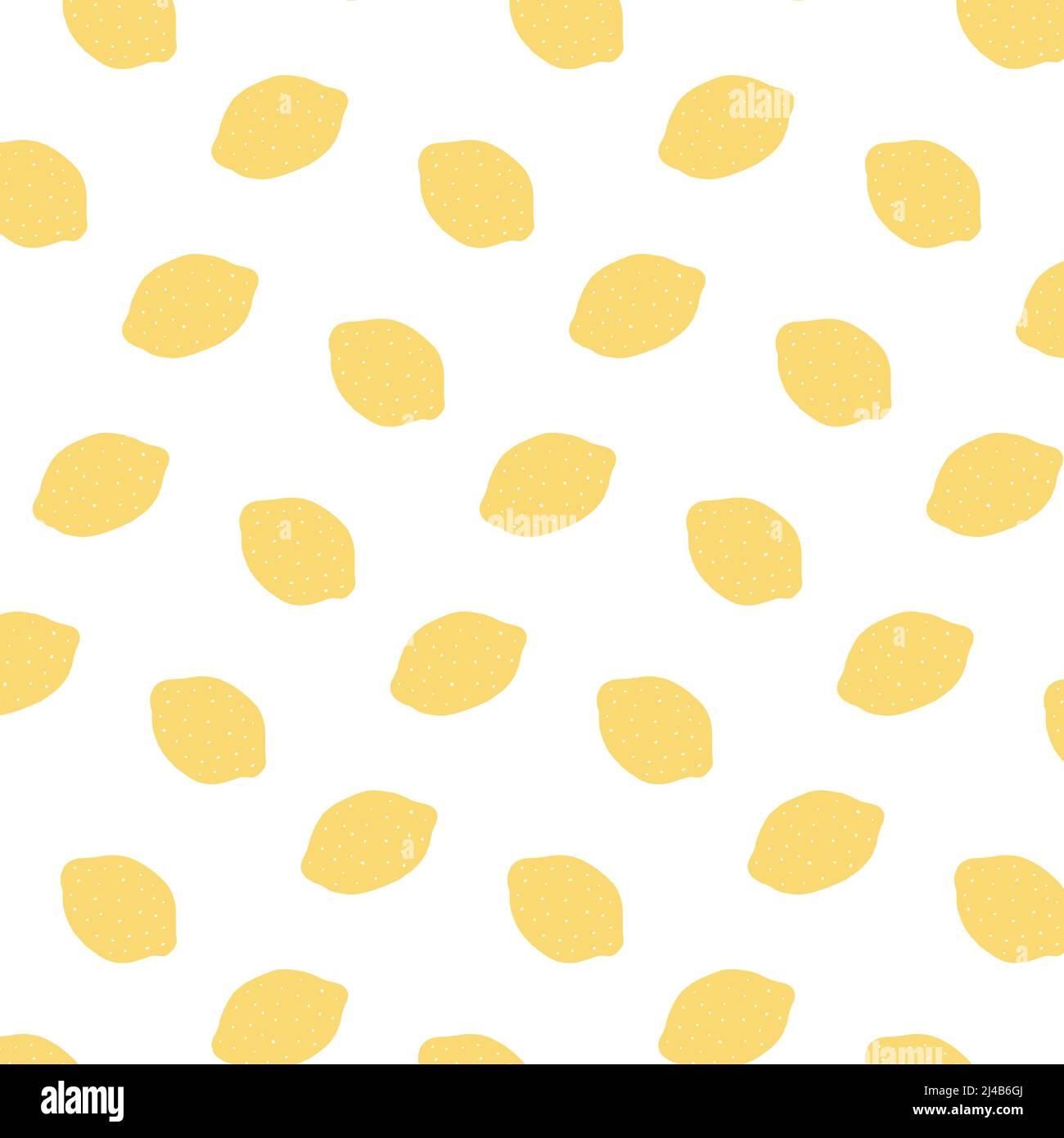 Hand drawn vector illustration of lemon pattern Stock Vector Image ...
