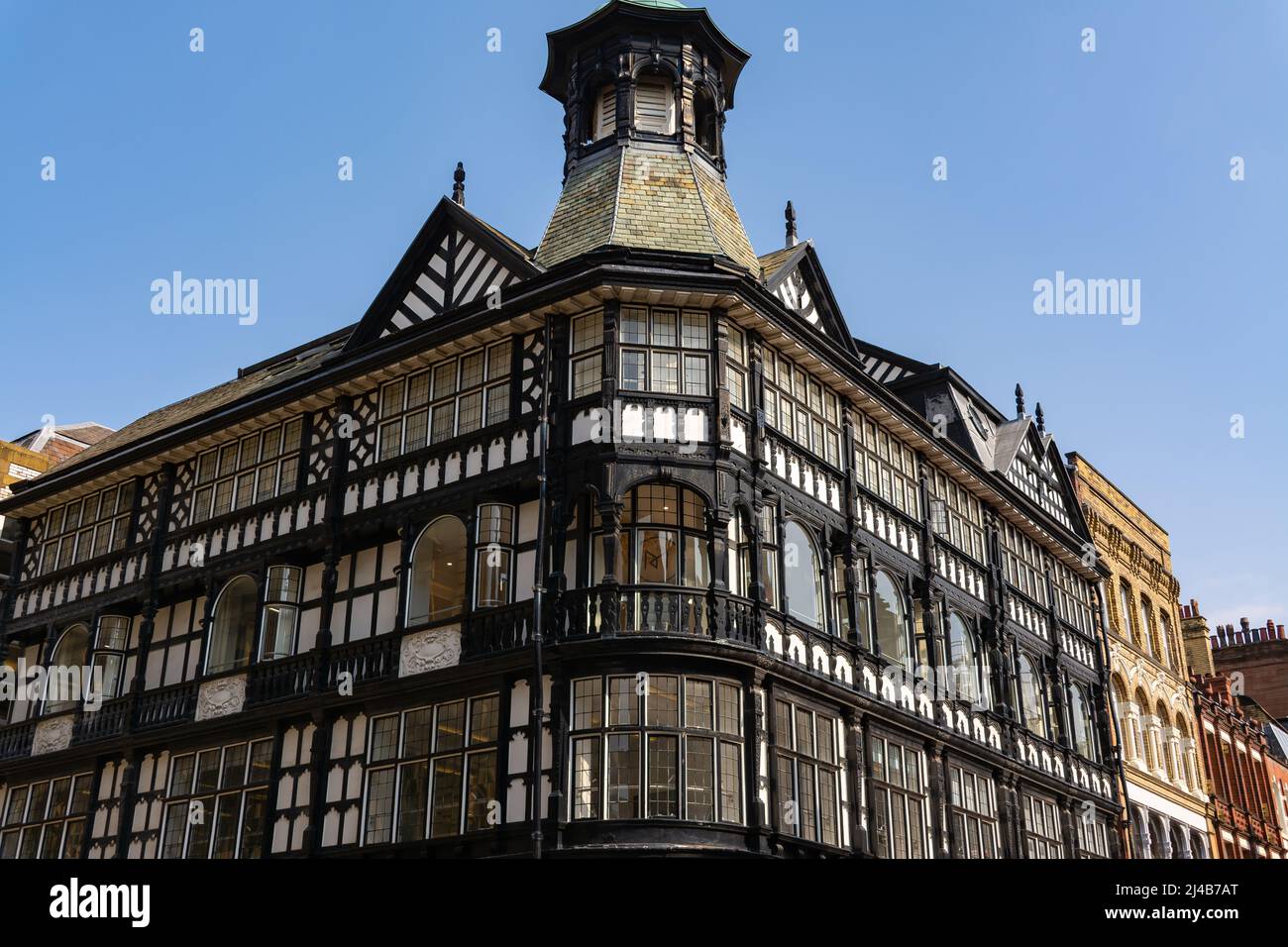 Exterior of old building in English city Stock Photo - Alamy