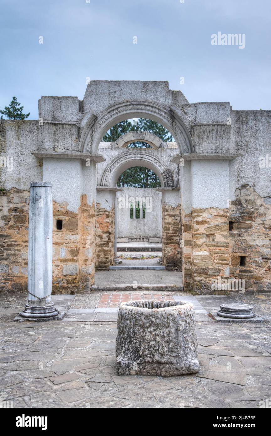 Ruins of a round church at Veliki Preslav, Bulgaria Stock Photo - Alamy