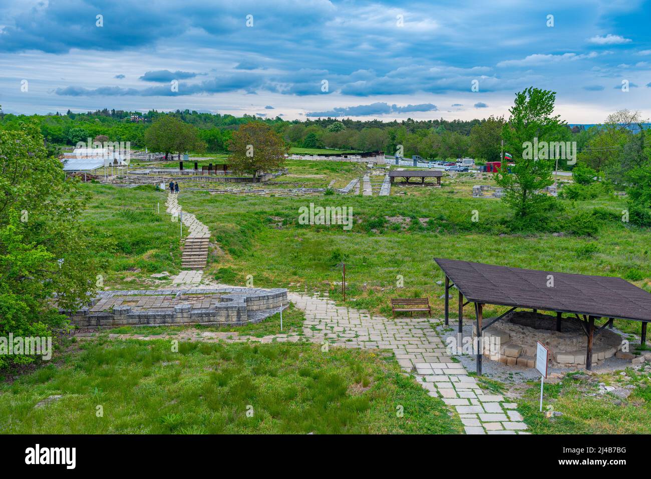 Ruins of an old Bulgarian capital Veliki Preslav Stock Photo - Alamy