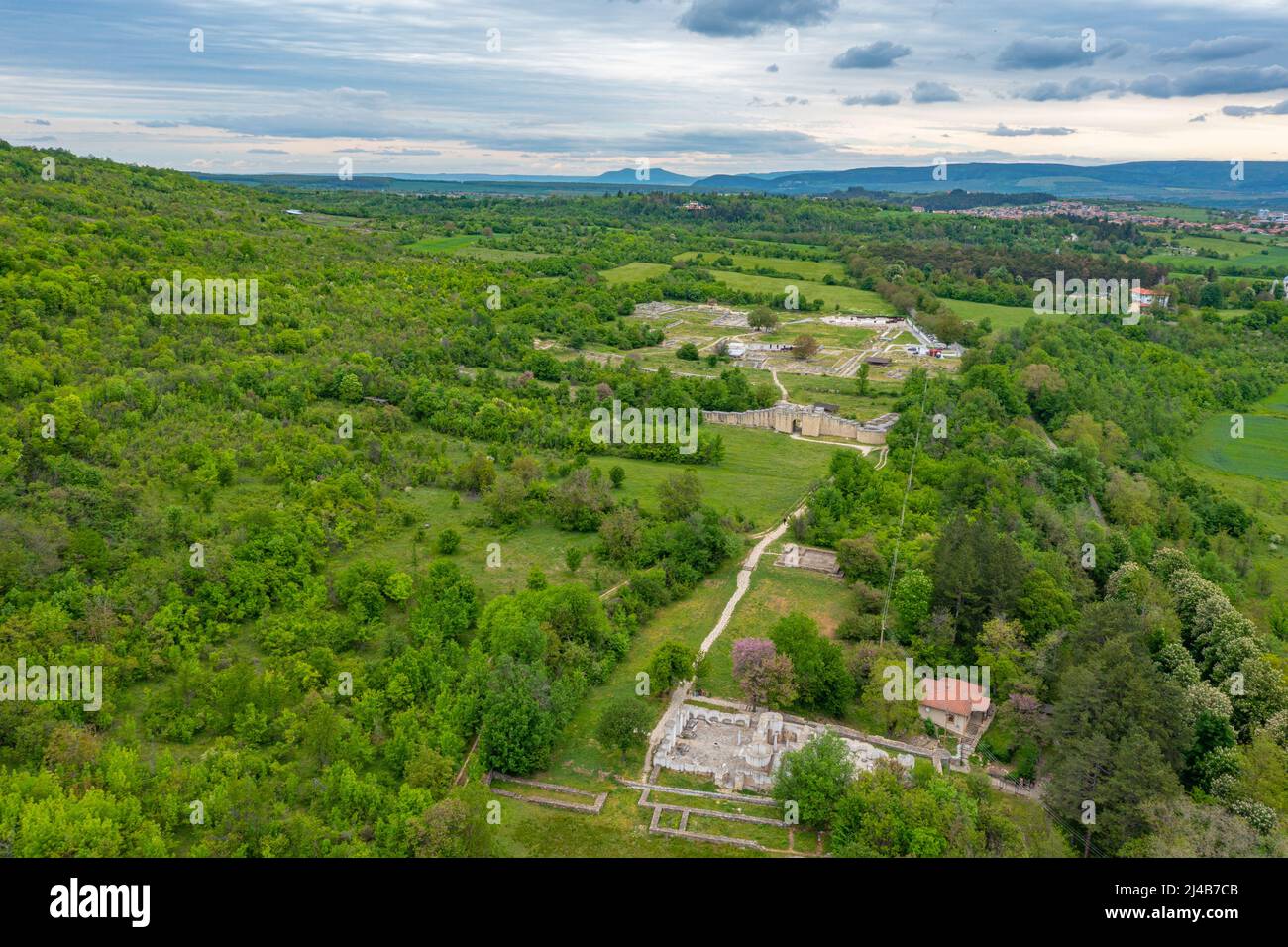 Ruins of an old Bulgarian capital Veliki Preslav Stock Photo - Alamy