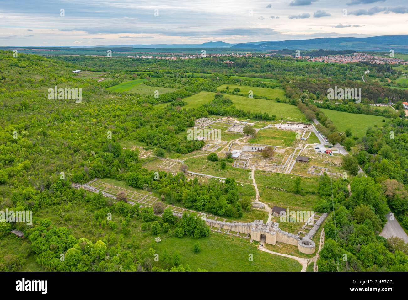 Ruins of an old Bulgarian capital Veliki Preslav Stock Photo - Alamy