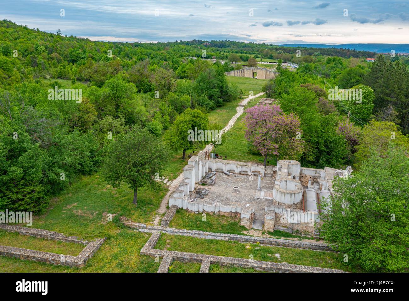 Ruins of a round church at Veliki Preslav, Bulgaria Stock Photo - Alamy