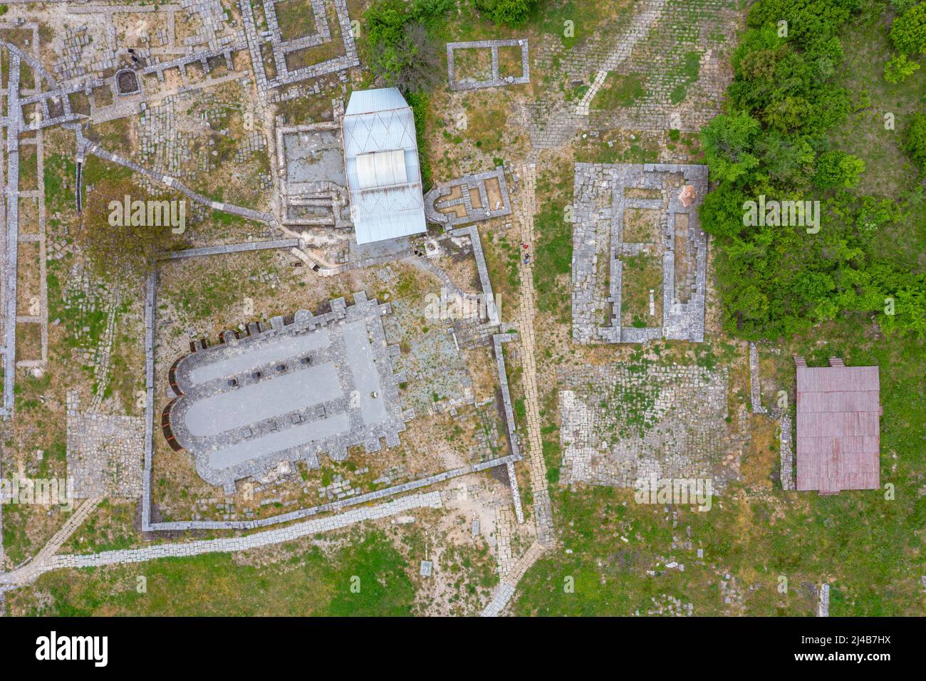 Ruins of an old Bulgarian capital Veliki Preslav Stock Photo - Alamy