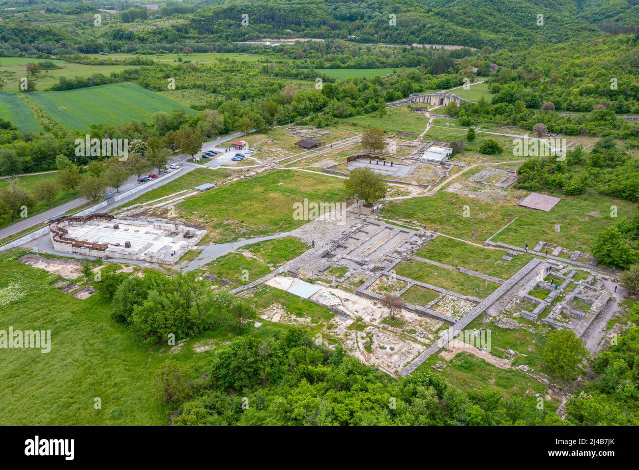Ruins of an old Bulgarian capital Veliki Preslav Stock Photo - Alamy