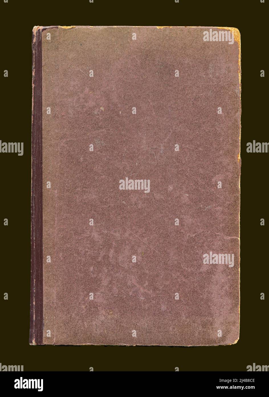 Old book with shabby cover without title, background and texture close ...