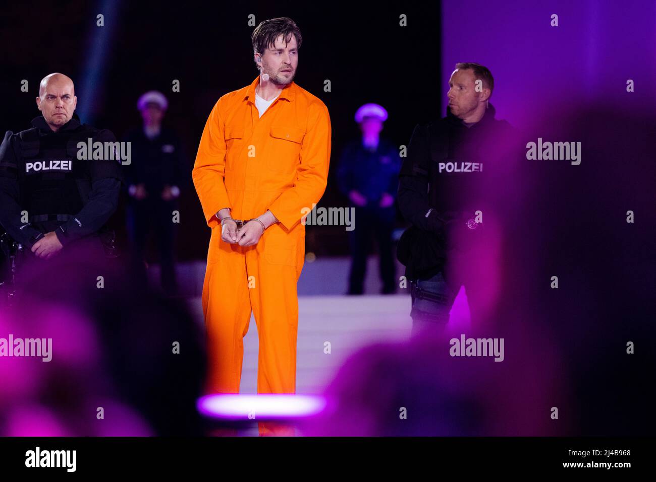 Essen, Germany. 13th Apr, 2022. Alexander Klaws, singer, is on stage as ...