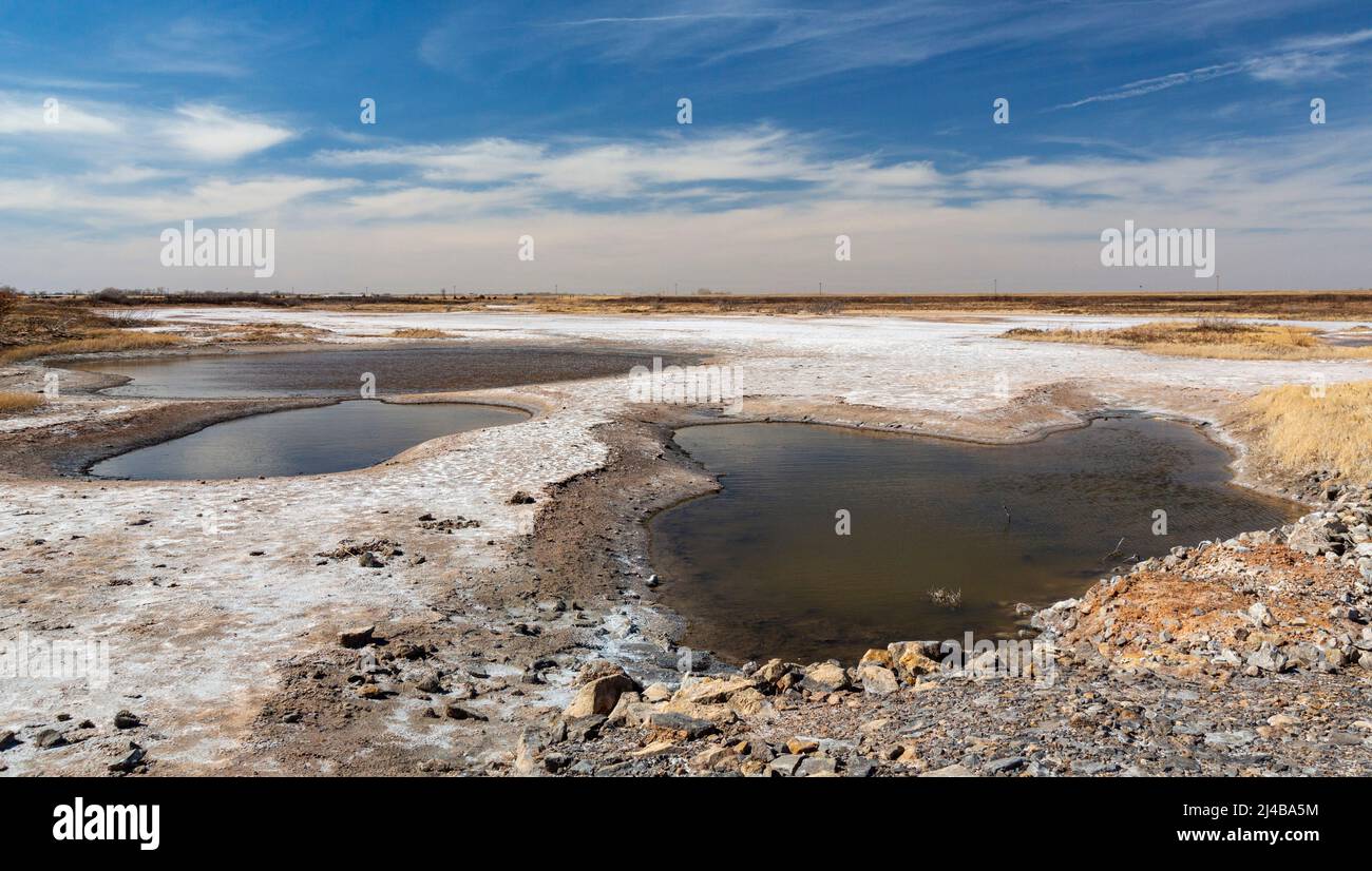 Cherokee, Oklahoma - Salt Plains National Wildlife Refuge Stock Photo ...