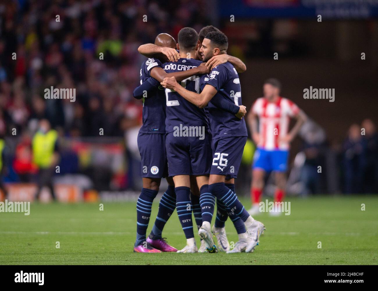 Stadium Wanda Metropolitano, Madrid, Spain. 13th Apr, 2022. EUFA ...