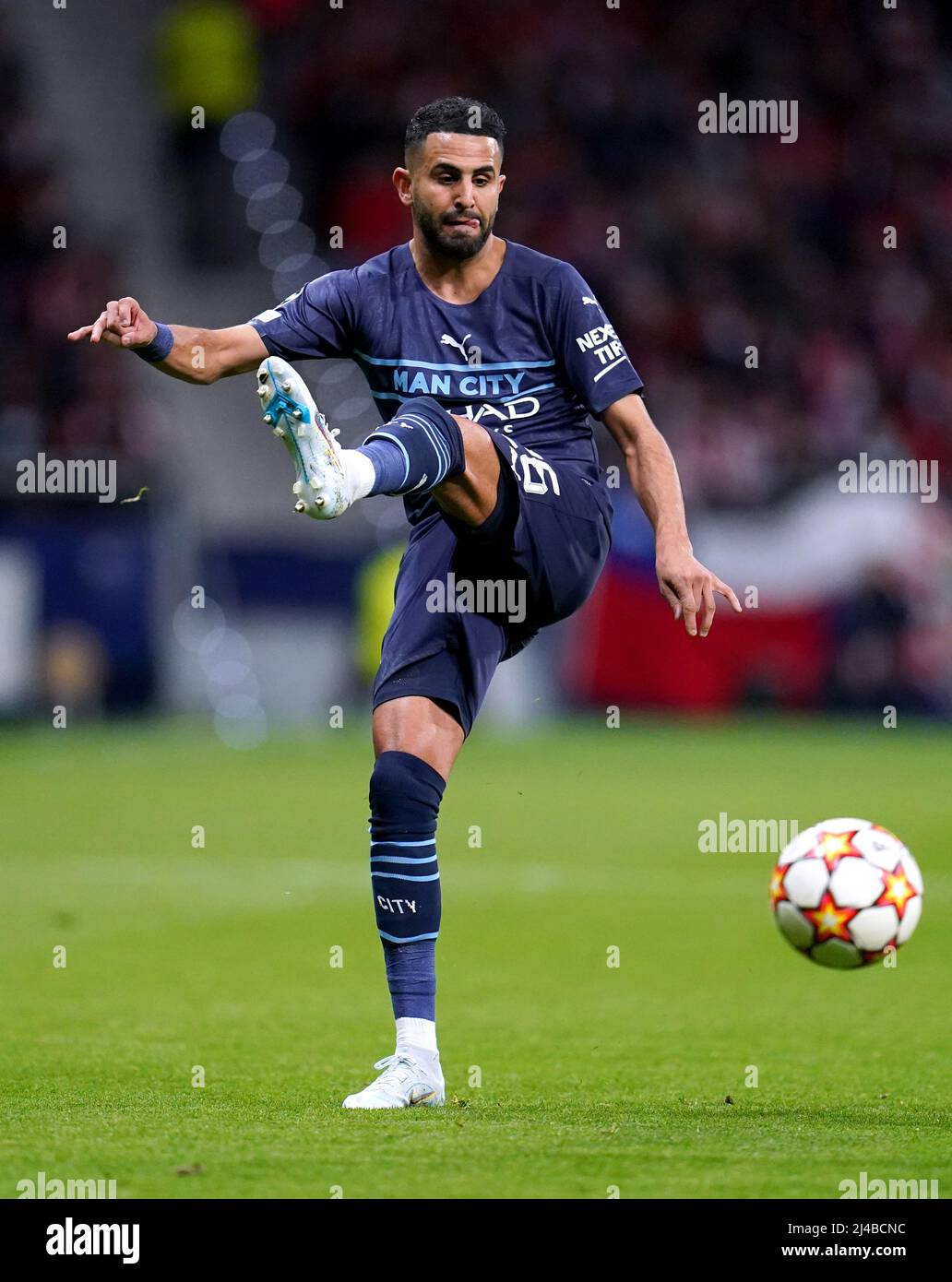 Manchester City's Riyad Mahrez during the UEFA Champions League quarter ...