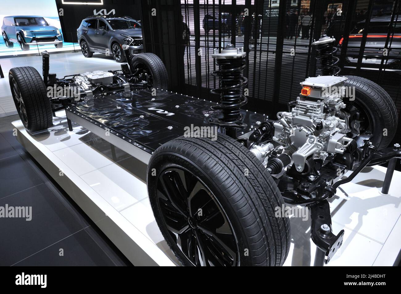 New York, USA. 13th Apr, 2022. KIA E-GMP Electric Global Modular ...