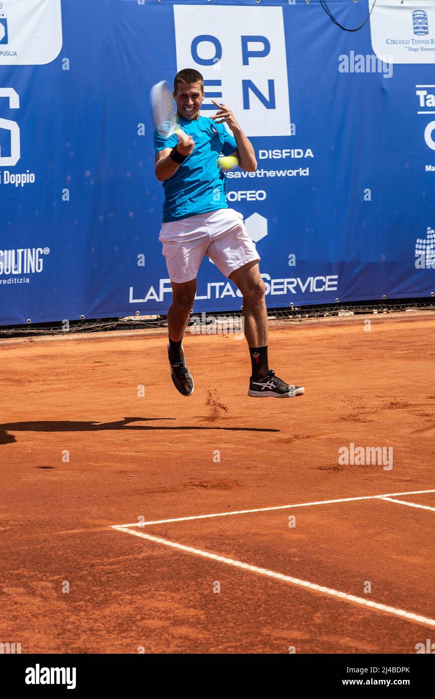 Barletta, Italy, 13th April, 2022 Nerman Fatic during Open Città della ...