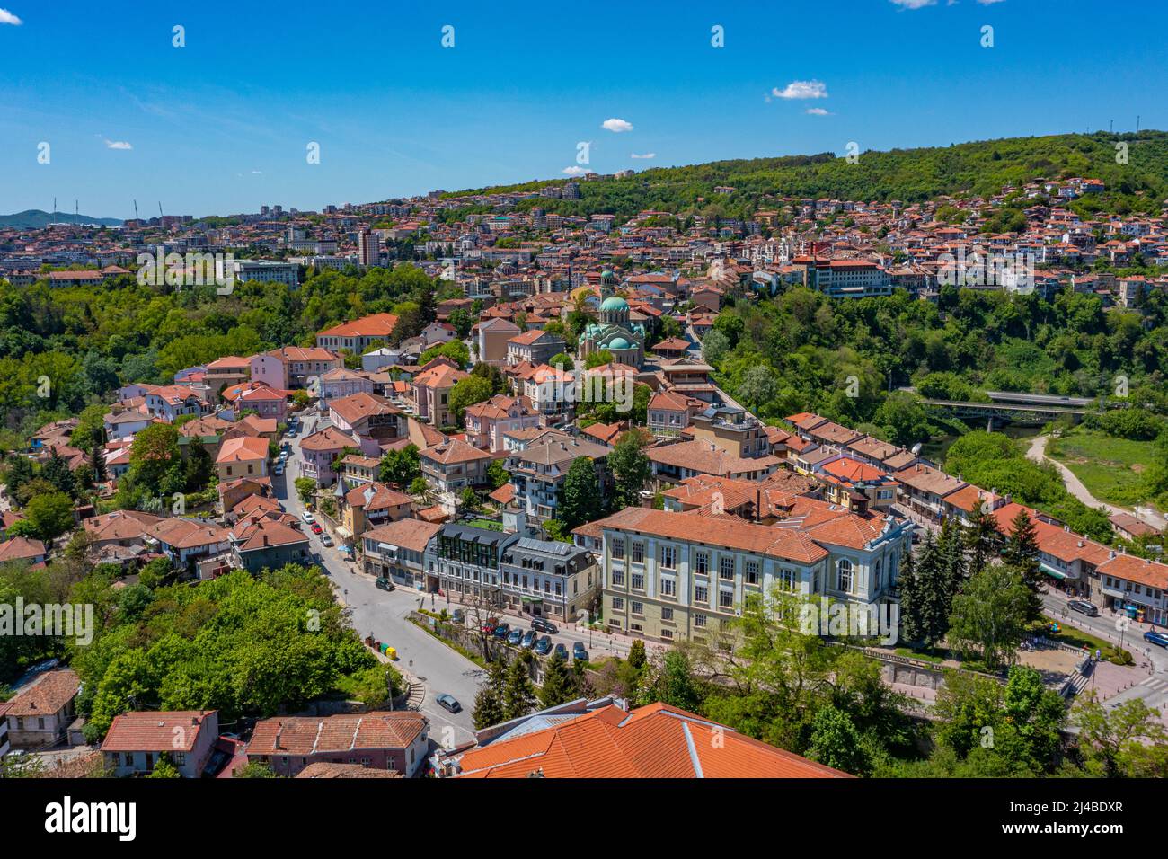 Aerial view of Veliko Tarnovo in Bulgaria Stock Photo - Alamy
