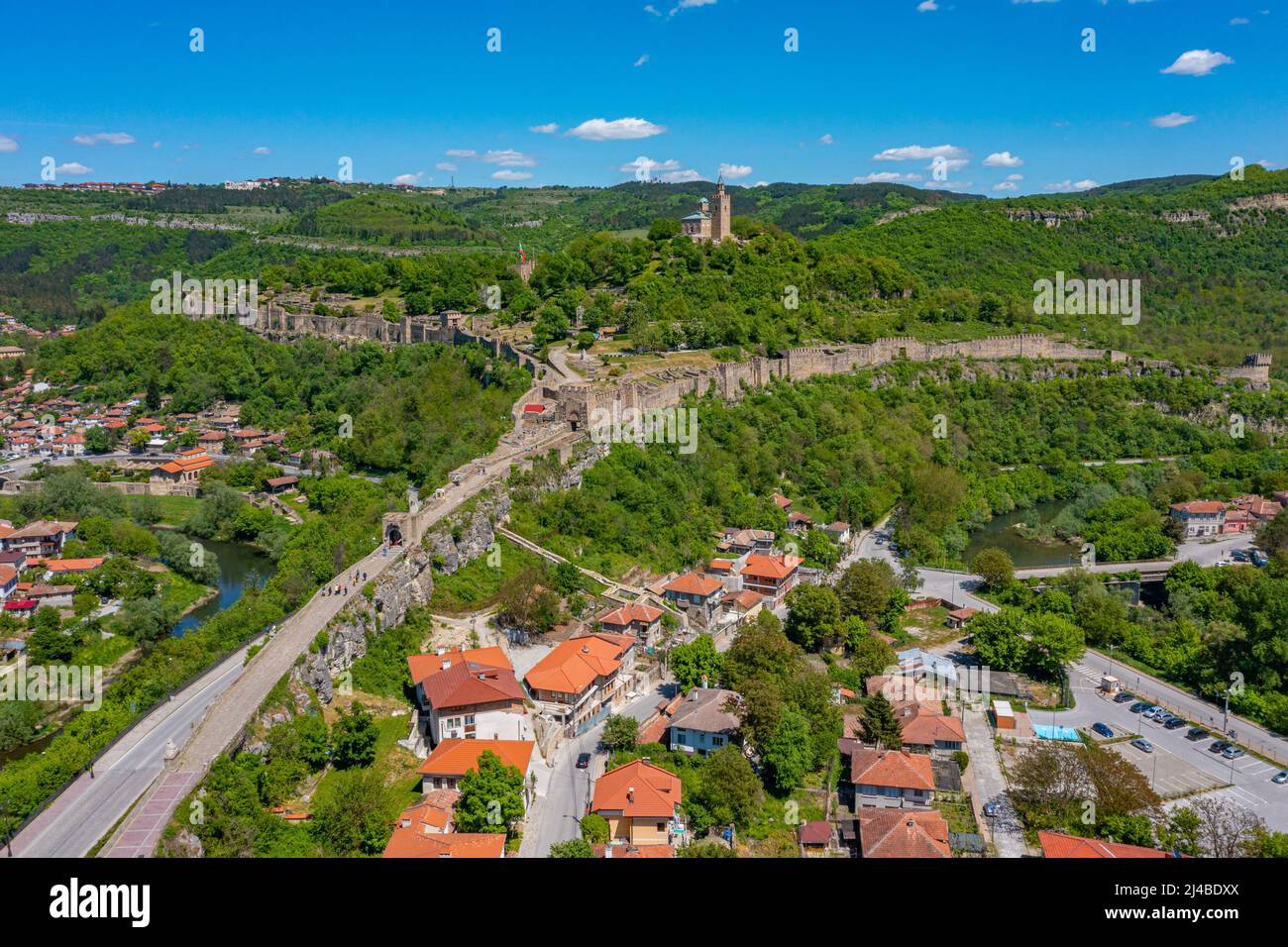 Aerial view of tsarevets stronghold hi-res stock photography and images ...