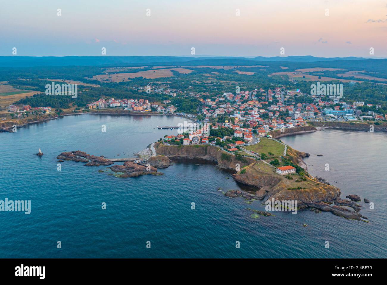 Aerial view seaside town ahtopol hi-res stock photography and images ...