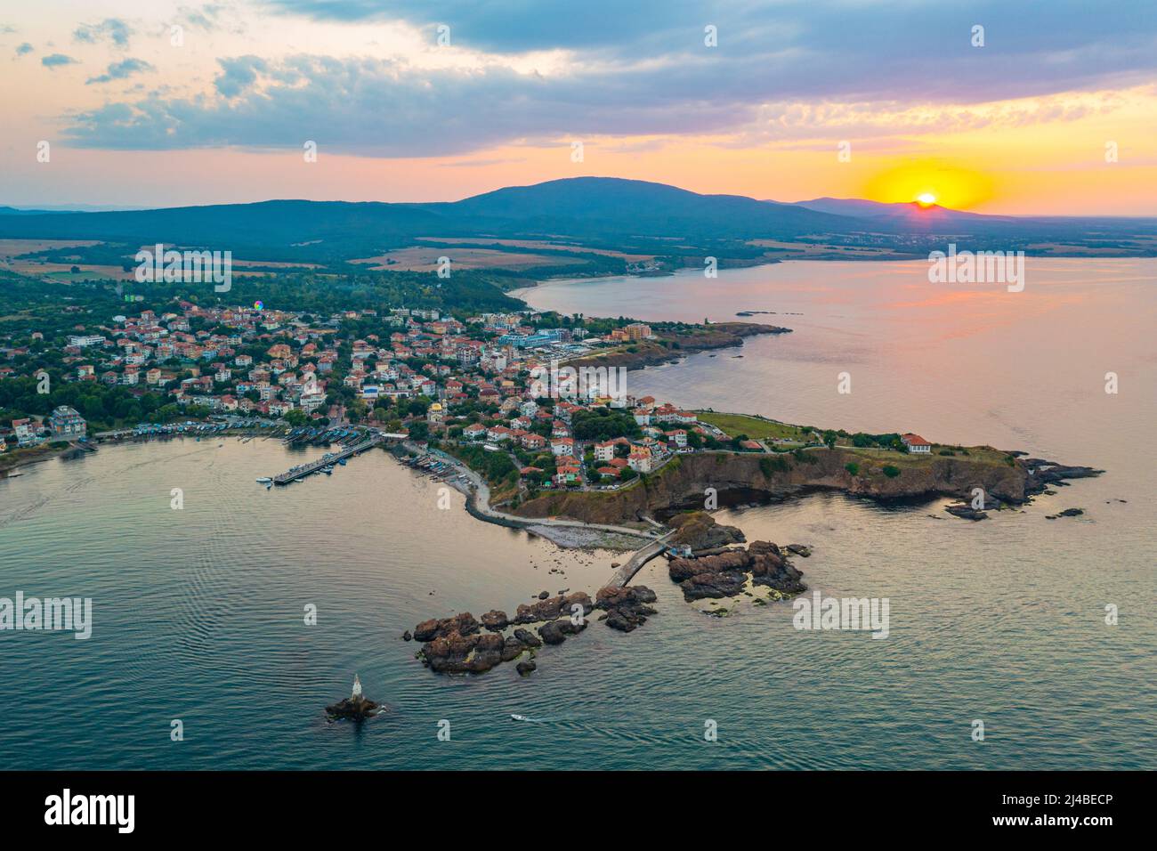 Aerial view seaside town ahtopol hi-res stock photography and images ...