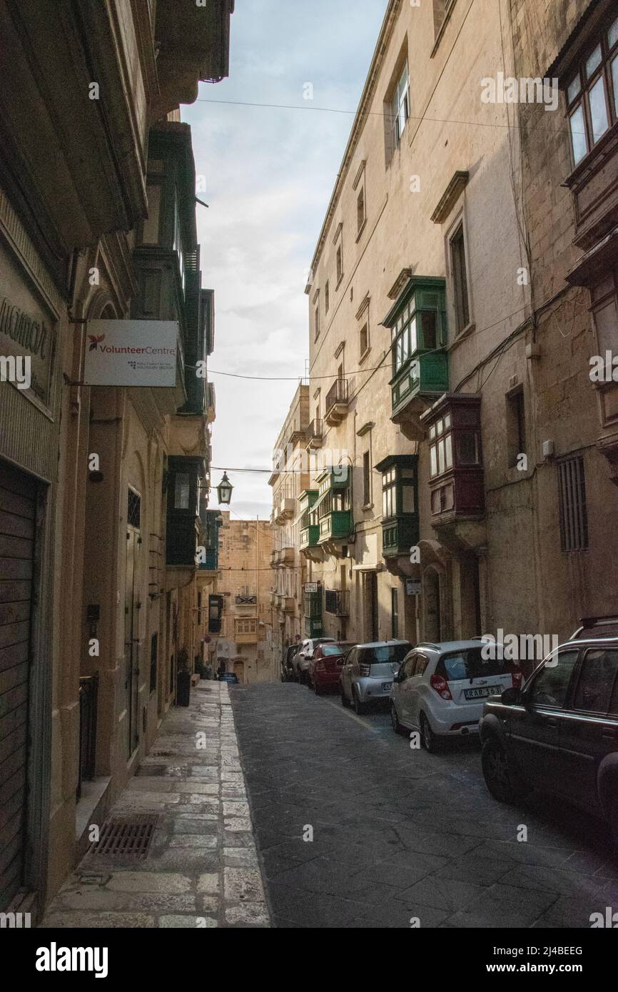 Enclosed balcony valletta malta hi-res stock photography and images - Alamy