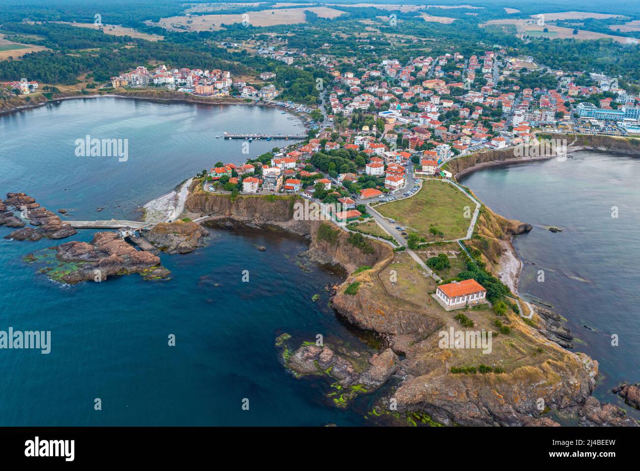 Aerial view seaside town ahtopol hi-res stock photography and images ...