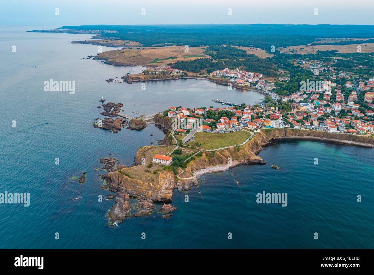 Aerial view seaside town ahtopol hi-res stock photography and images ...