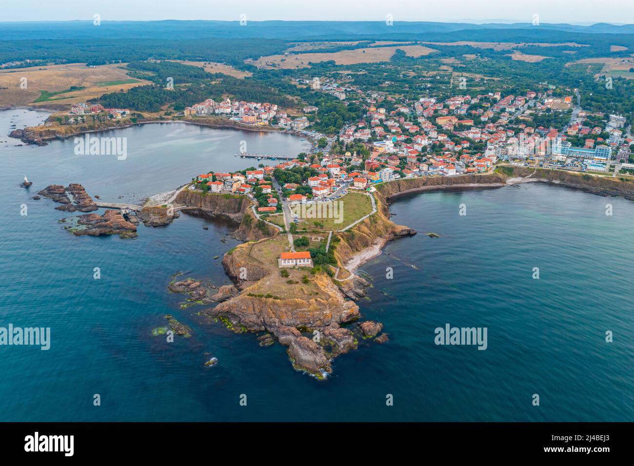 Aerial view seaside town ahtopol hi-res stock photography and images ...