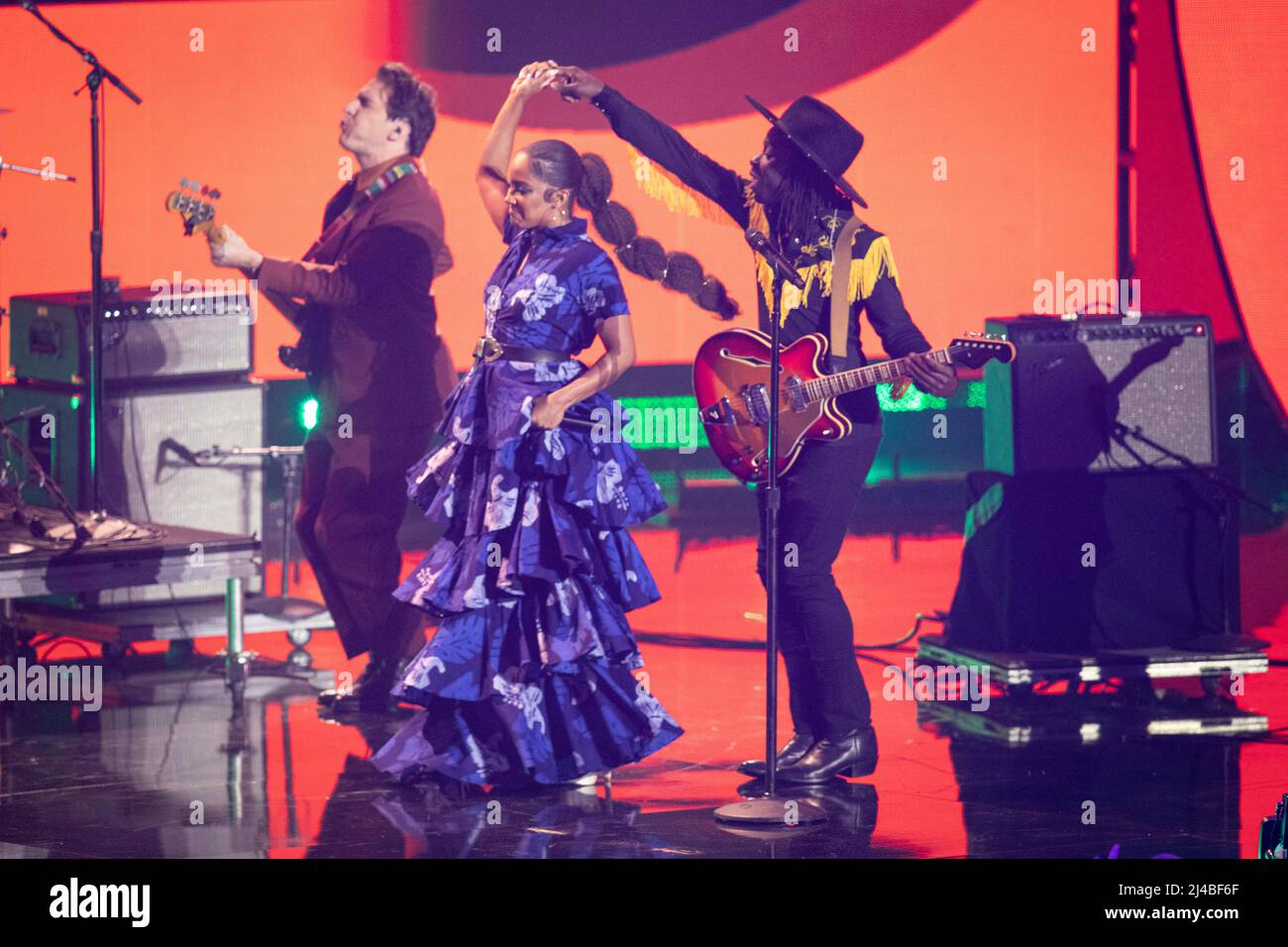 Nashville, Tenn. - April 11, 2022 Mikey Guyton and Eric Burton of the ...