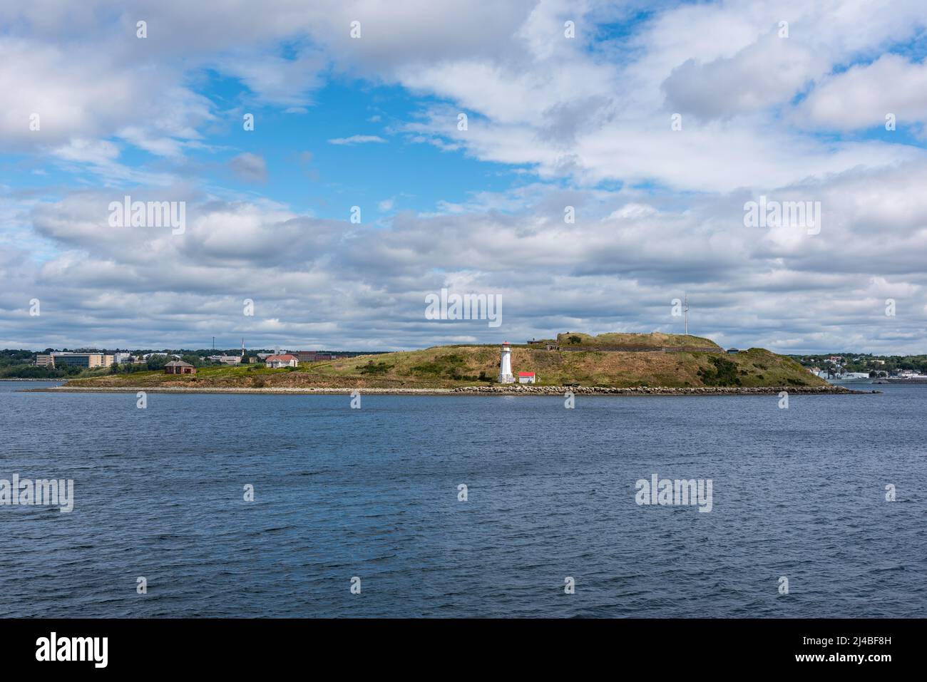 Georges Island National Historic Site in the harbor of Halifax, Nova ...