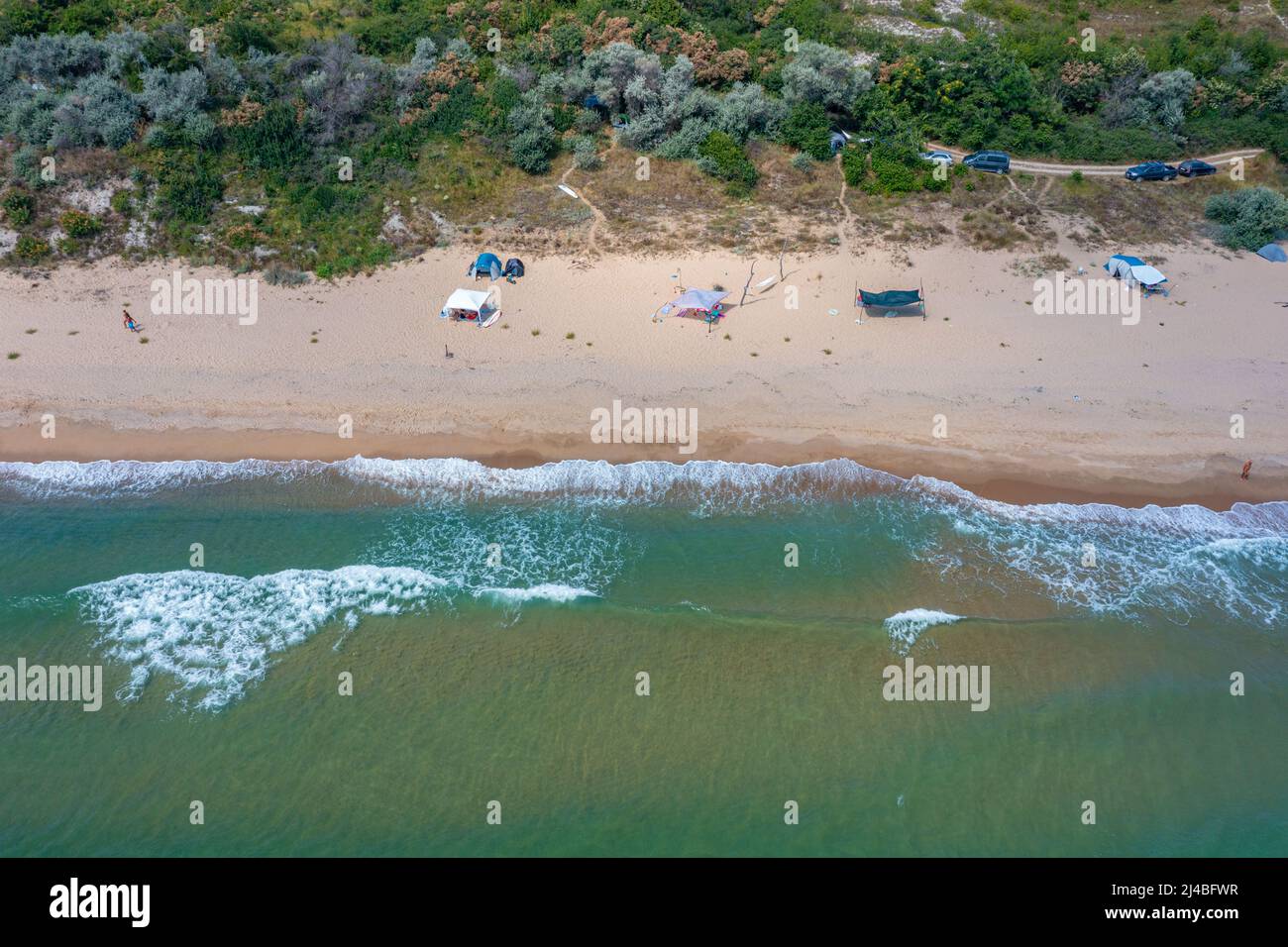 Aerial view of Karadere beach in Bulgaria Stock Photo - Alamy