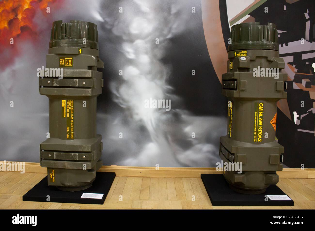 Two transport and launch containers from portable anti-tank guided ...