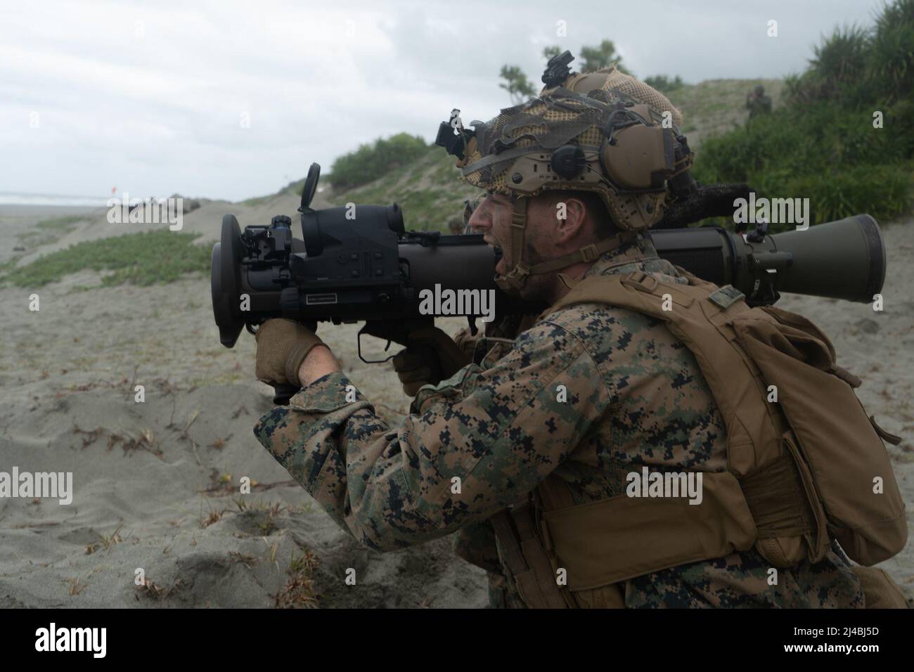 U.S. Marine Corps Cpl. Ethan Barker, a rifleman with 1st Battalion, 3d ...