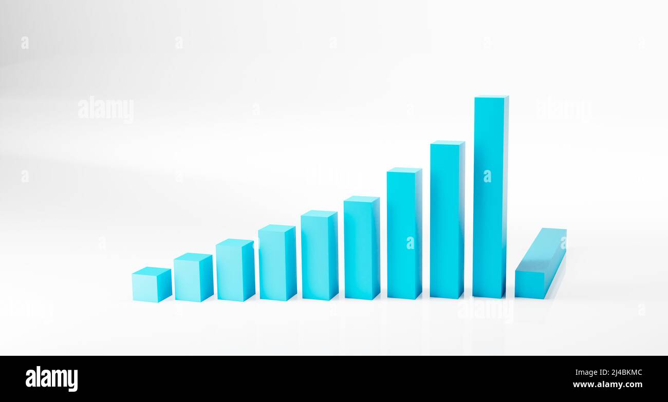3d negative statistic chart hi-res stock photography and images - Alamy