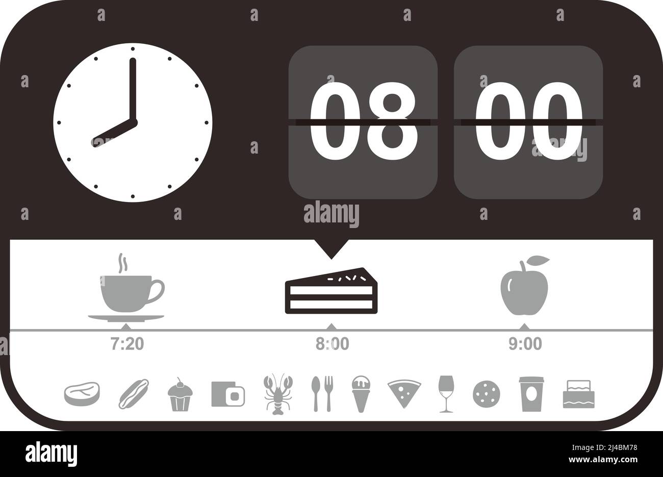 Digital alarm clock radio isolated hi-res stock photography and images ...