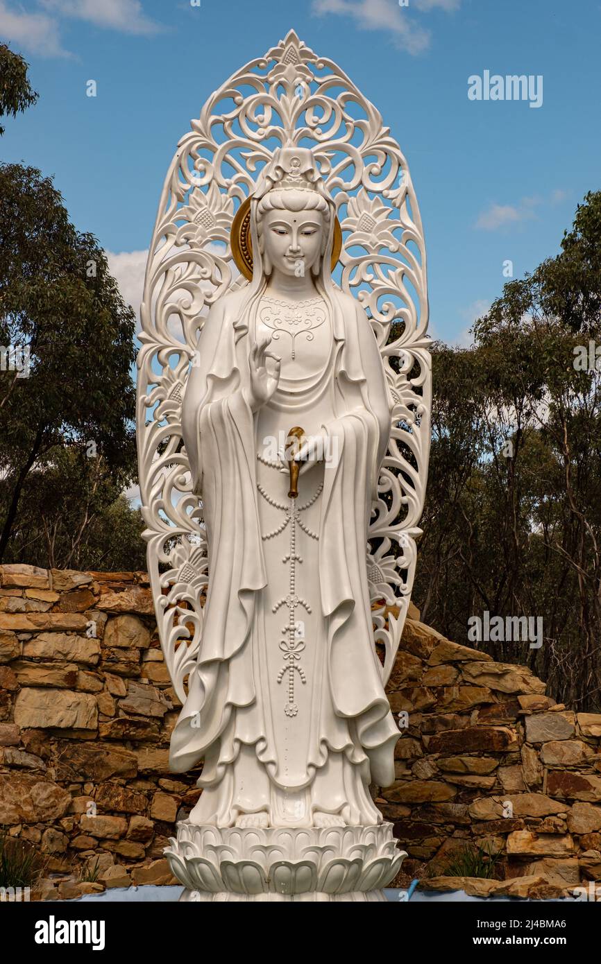 Quan Yin at Great Stupa of Universal Compassion Bendigo Stock Photo - Alamy