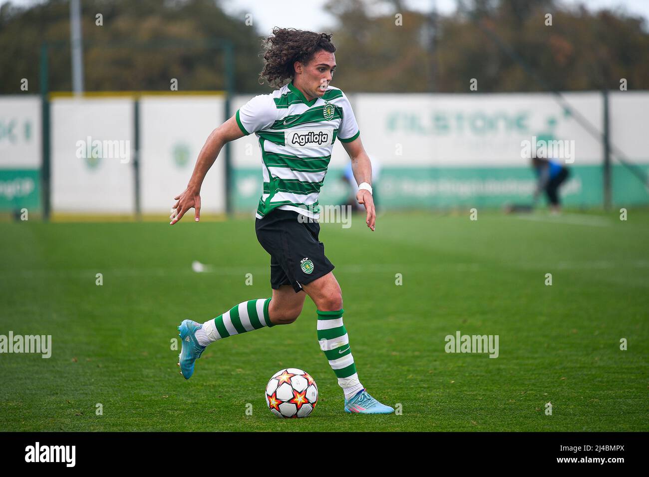 Goncalo Esteves from Sporting seen in action during the Quarter Finals ...