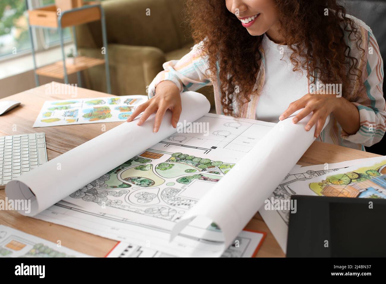 African sketch landscape plan hi-res stock photography and images - Alamy