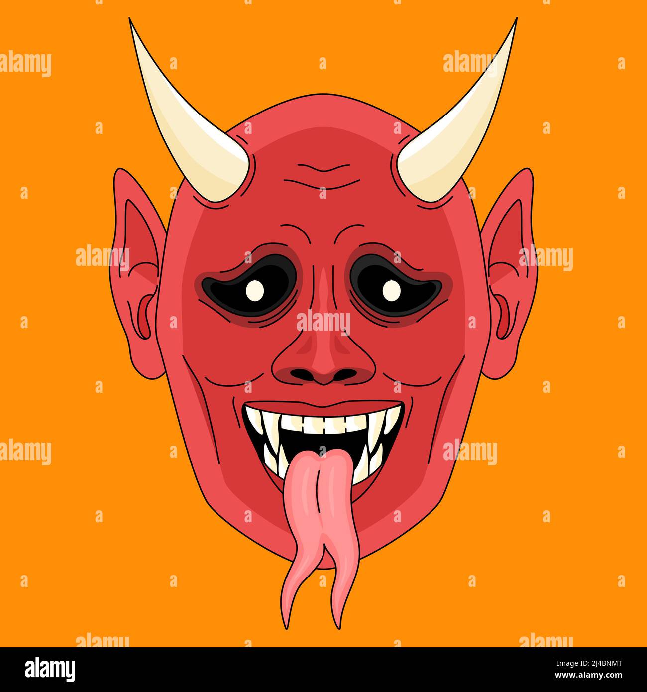 Laughing demon mask hi-res stock photography and images - Alamy