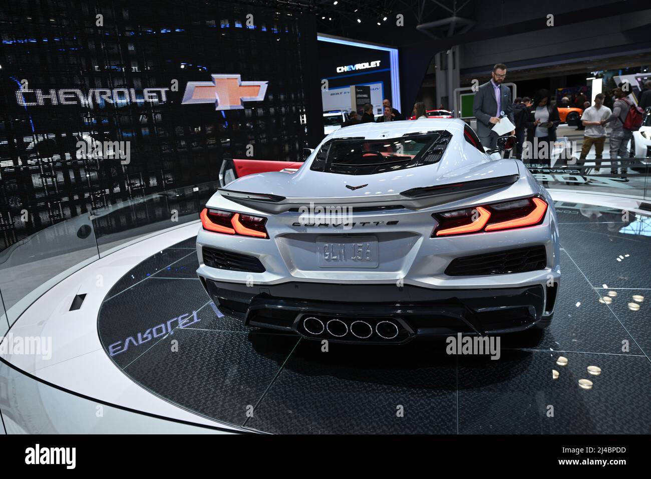 A 2023 Chevrolet Corvette Z06 during the 2022 New York International Auto Show (NYIAS) at the ...