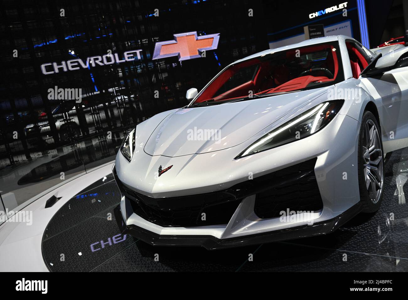 A 2023 Chevrolet Corvette Z06 during the 2022 New York International Auto Show (NYIAS) at the ...